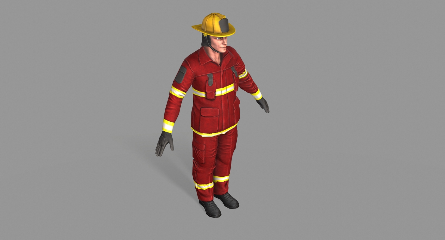 3D model fireman - TurboSquid 1331821