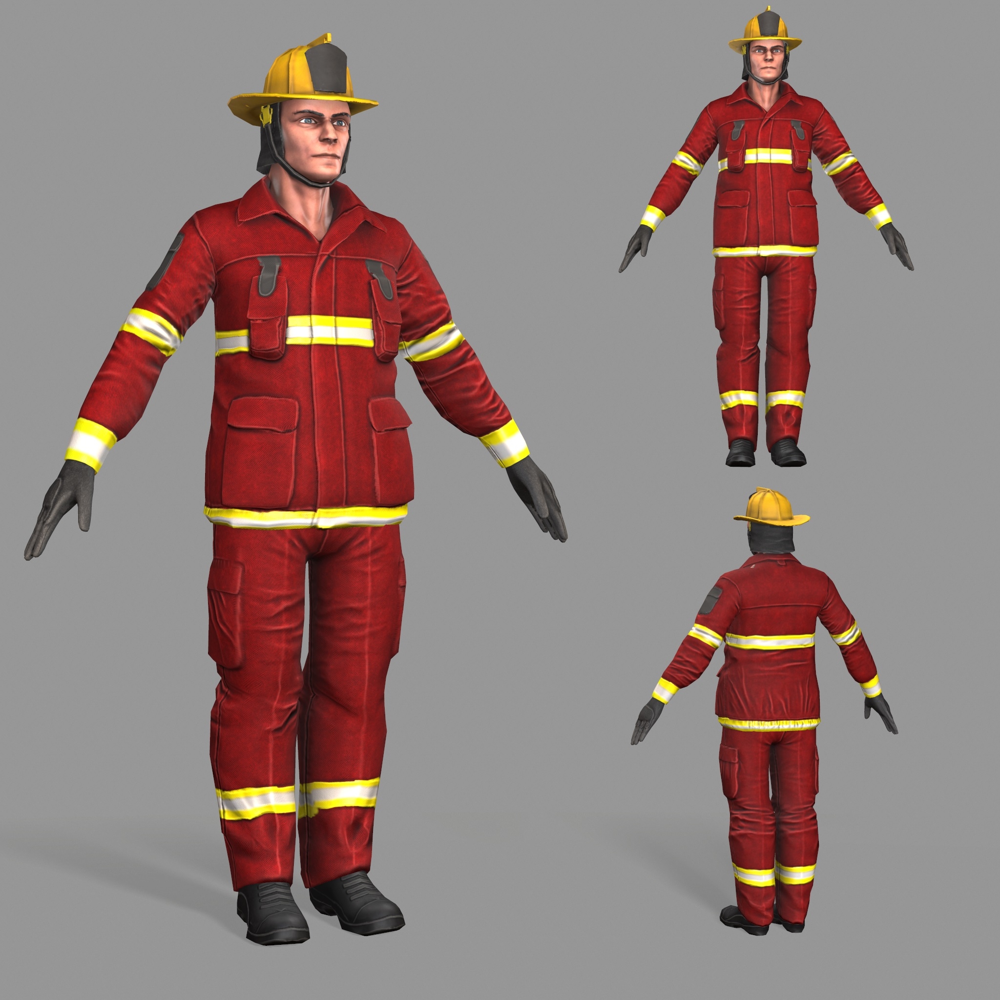 3D model fireman - TurboSquid 1331821