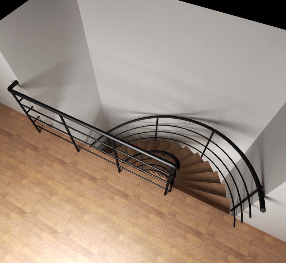 Arc stair 3D - TurboSquid 1331853