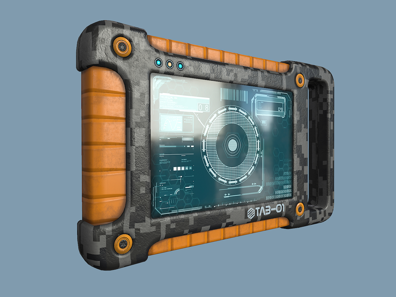 3D sci fi tablet low-poly - TurboSquid 1331894