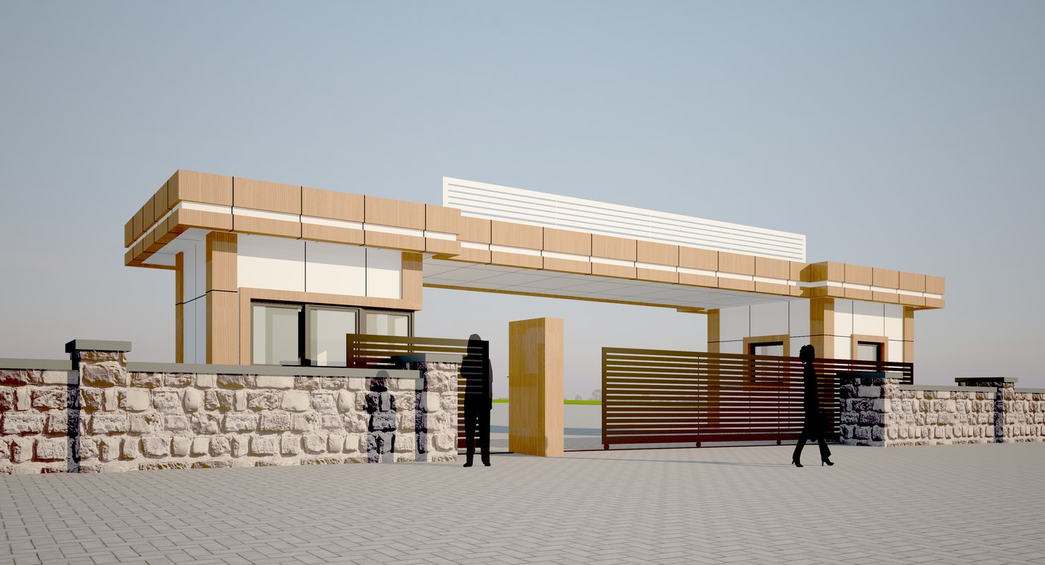 Entry building 3D - TurboSquid 1331936