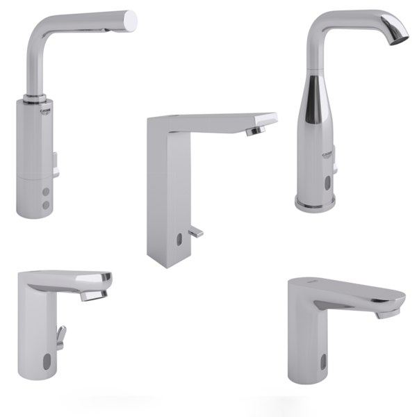 modelo 3d Mezcladores con sensor infrarrojo Grohe SET 1 - TurboSquid ...