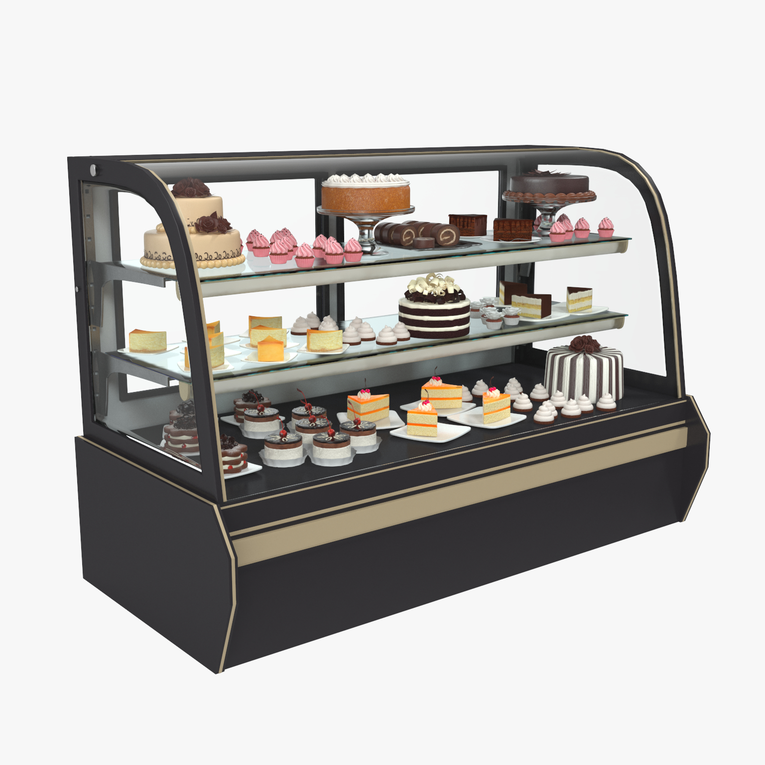 3D showcase cake model - TurboSquid 1332027