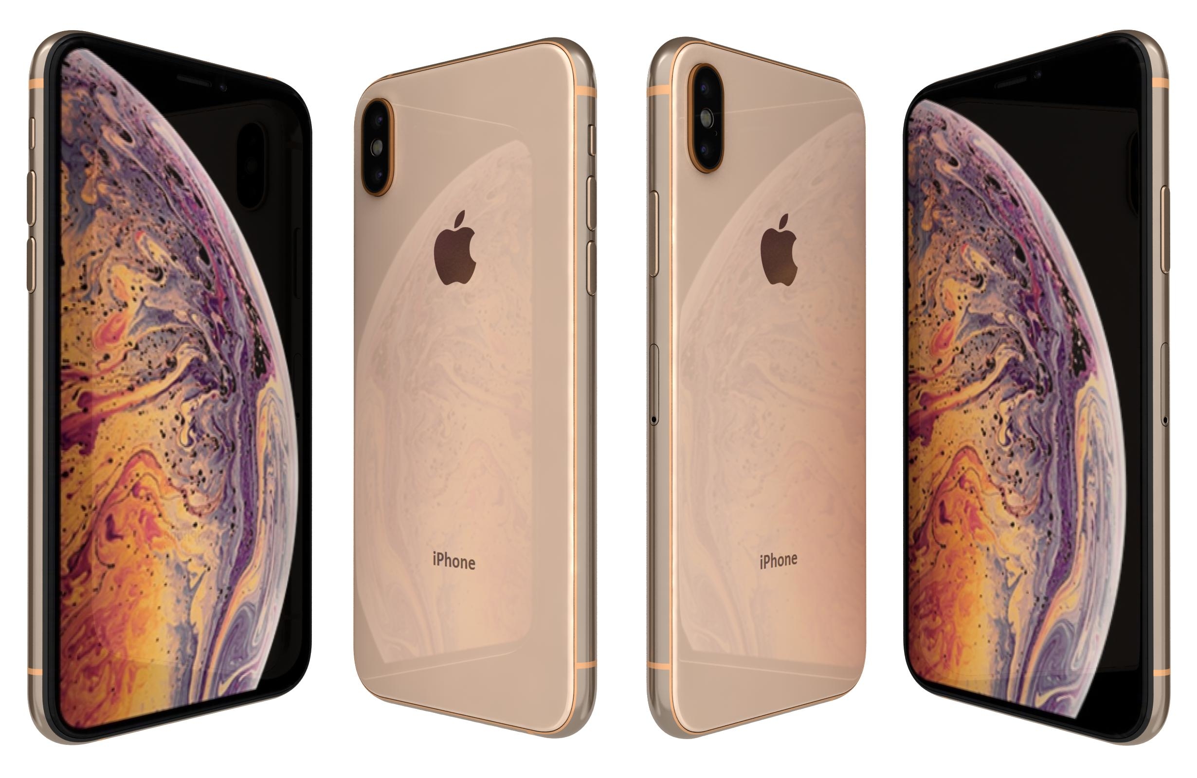 3D apple iphone xs colors model - TurboSquid 1332048