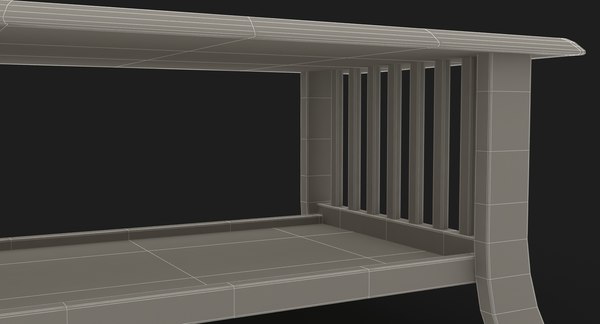 Wooden teapoy table 03 3D model - TurboSquid 1332084