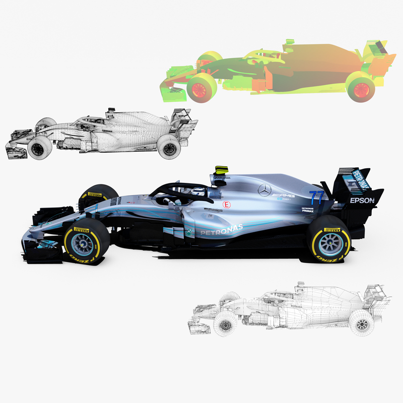 3D rigged f1 car - TurboSquid 1332147