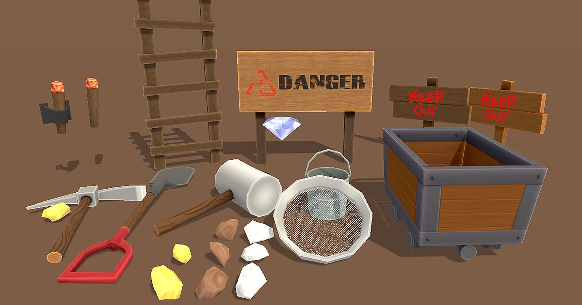 Props mining 3D model - TurboSquid 1332321