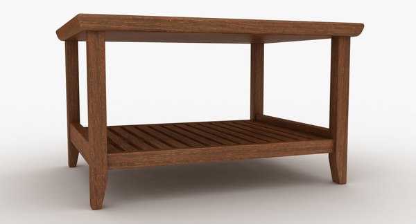 Wooden teapoy table 04 3D model - TurboSquid 1332361