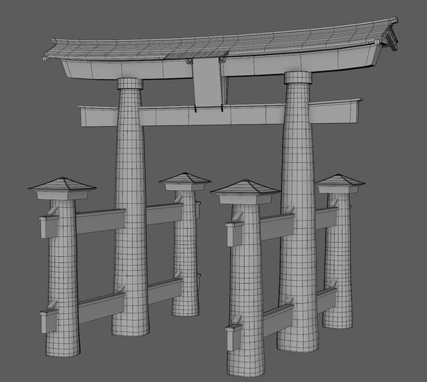 3D historic torii gate japan model - TurboSquid 1332377