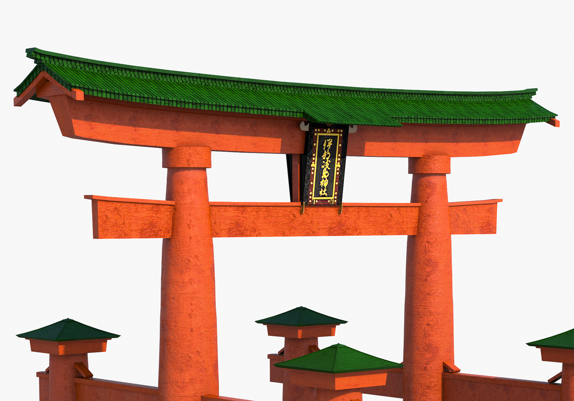 3D historic torii gate japan model - TurboSquid 1332377
