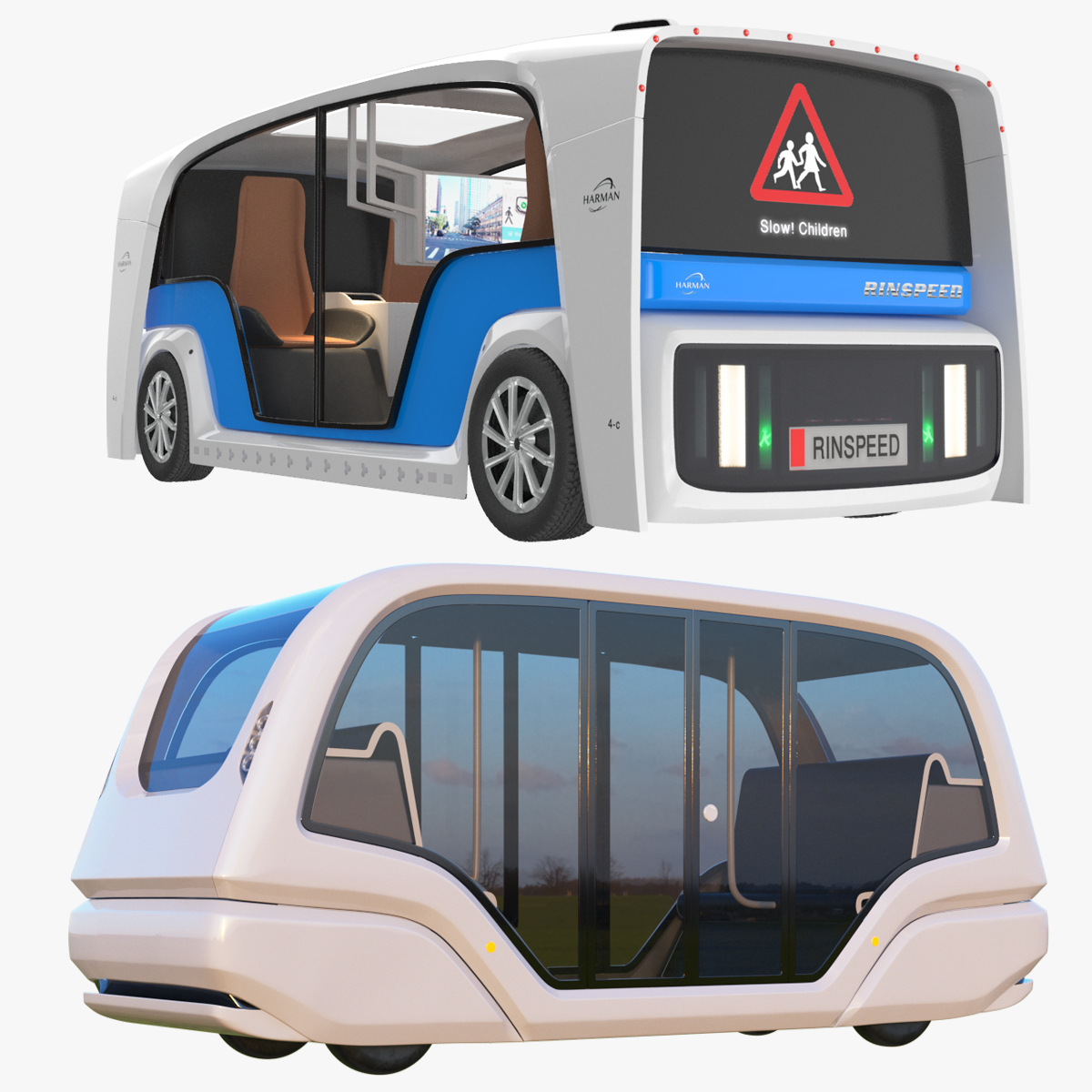 3D electric pod bus - TurboSquid 1332553
