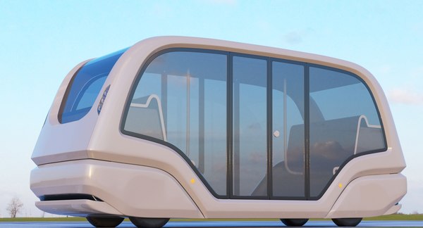 3D electric pod bus - TurboSquid 1332553