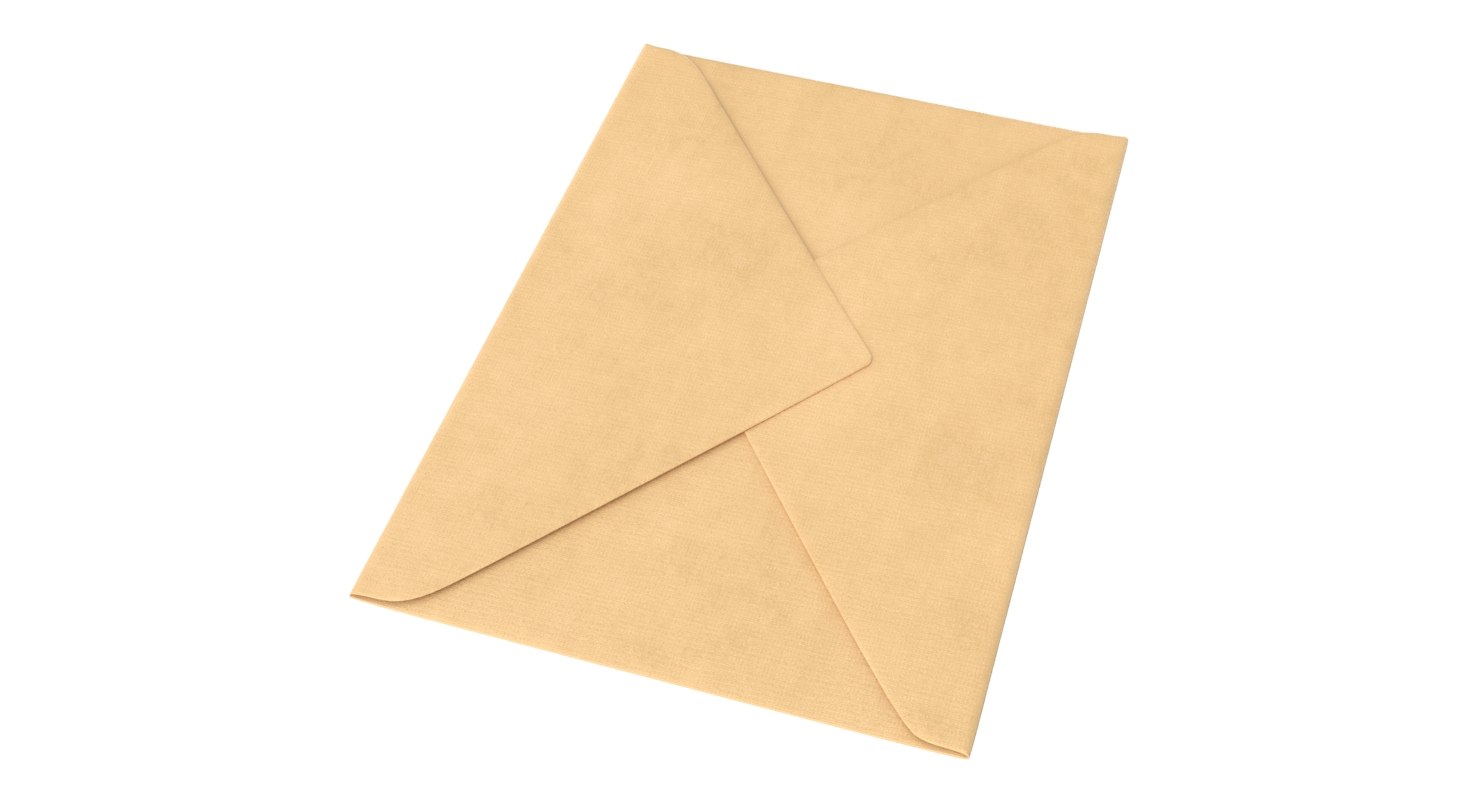 3D model real mail envelope - TurboSquid 1332583