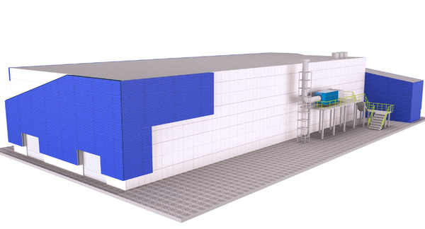 3D model logistics building - TurboSquid 1332634