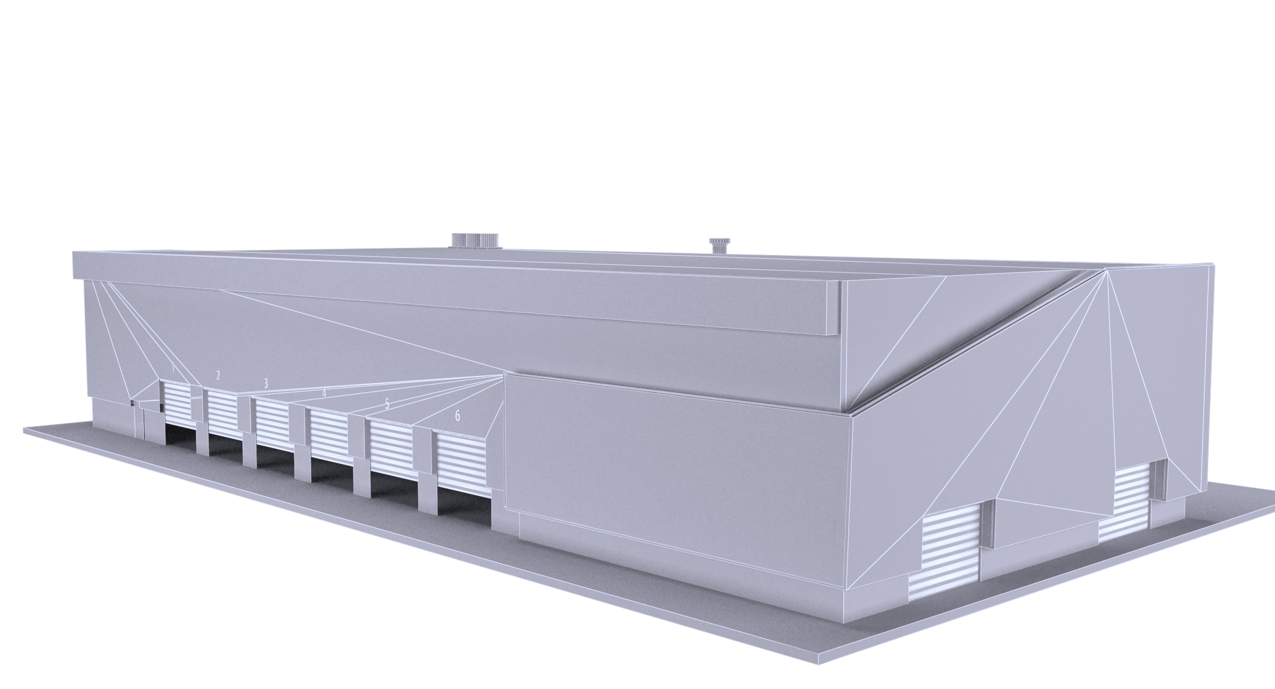3D model logistics building - TurboSquid 1332634