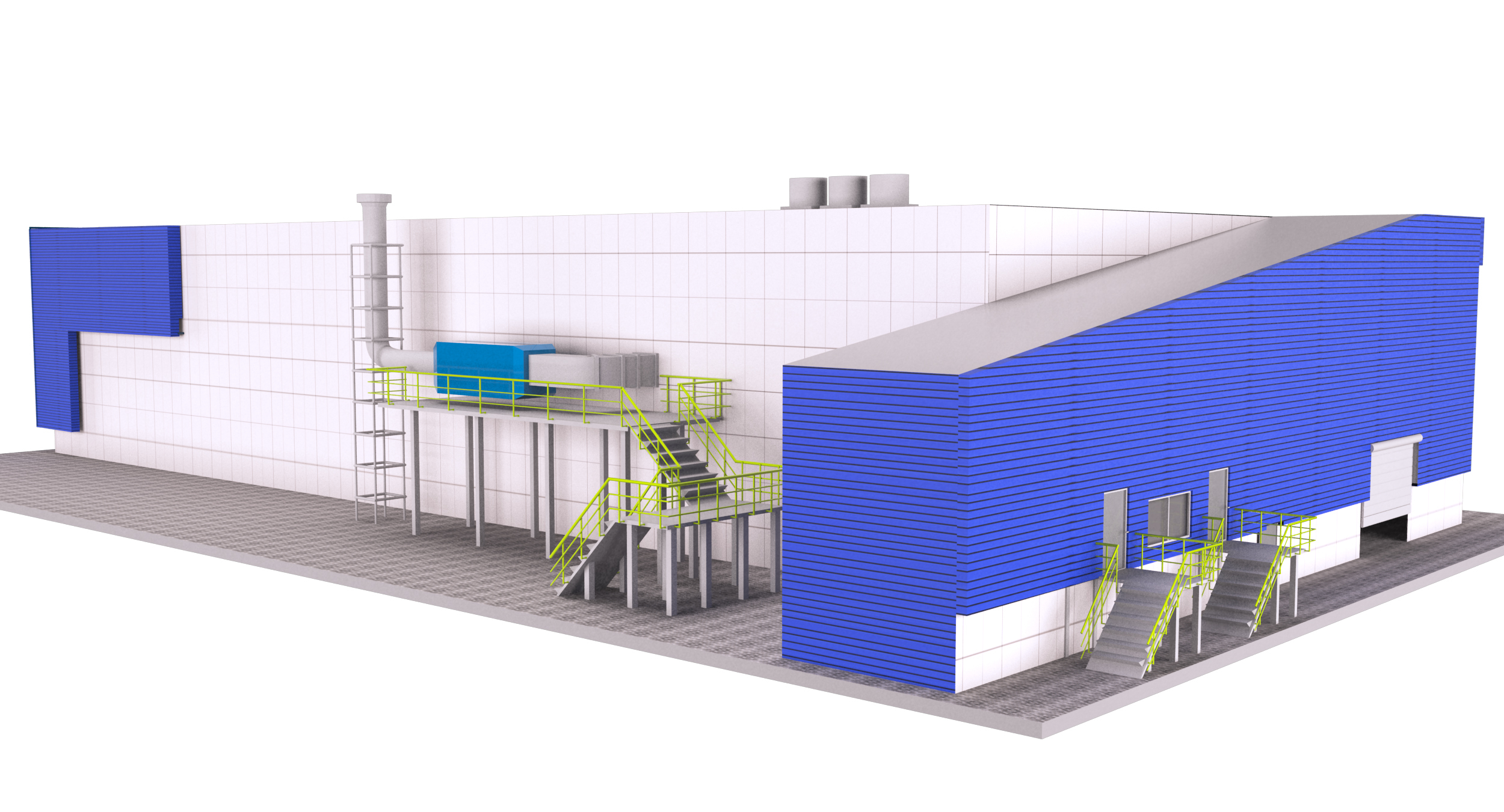 3D model logistics building - TurboSquid 1332634