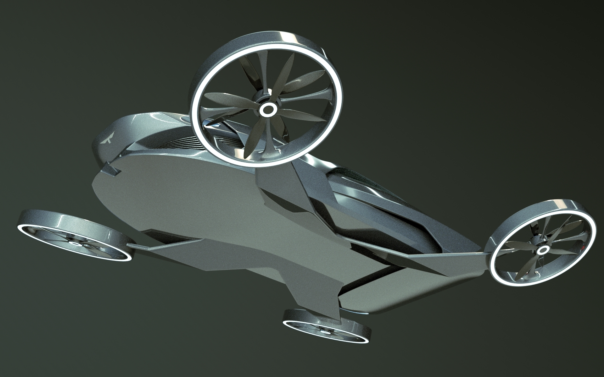 3D car copter model - TurboSquid 1332693