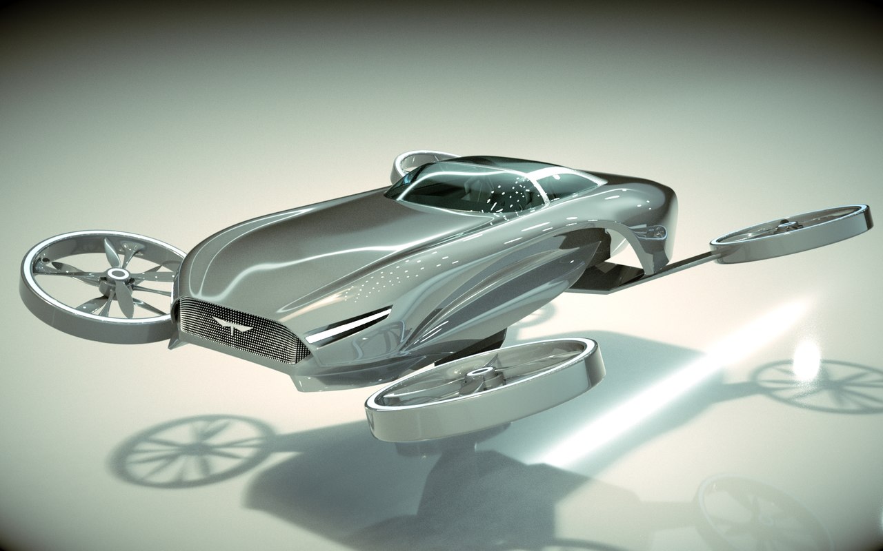 Car copter 3D model - TurboSquid 1332694