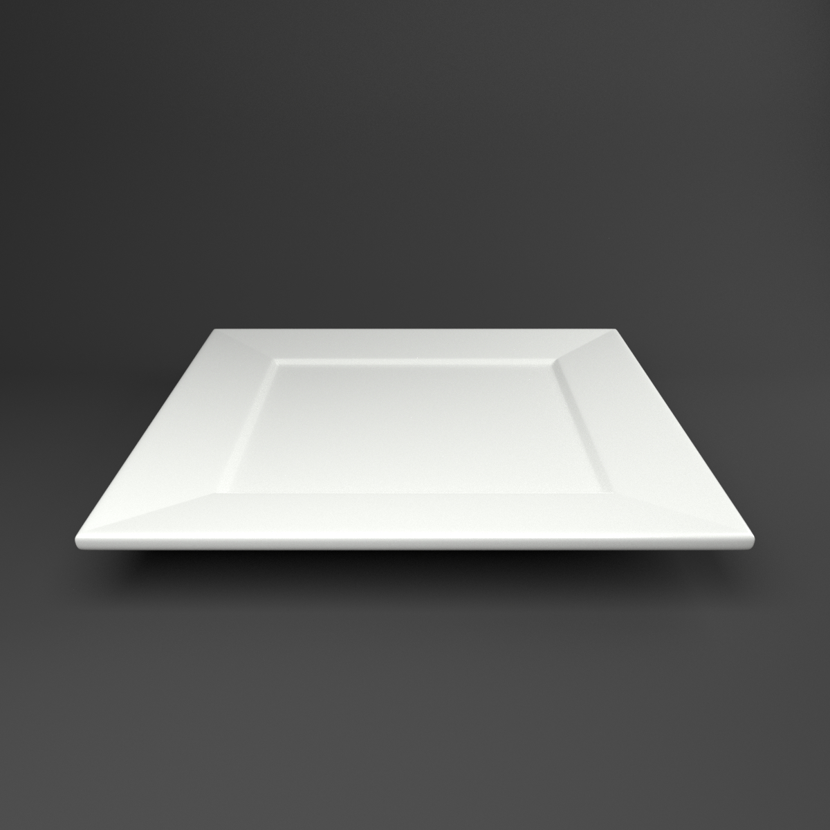 Free 3D plate square ceramic model - TurboSquid 1332712