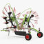 3D twin rotor hay rake model - TurboSquid 1332861