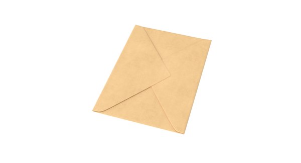 Real envelope 3D - TurboSquid 1332916