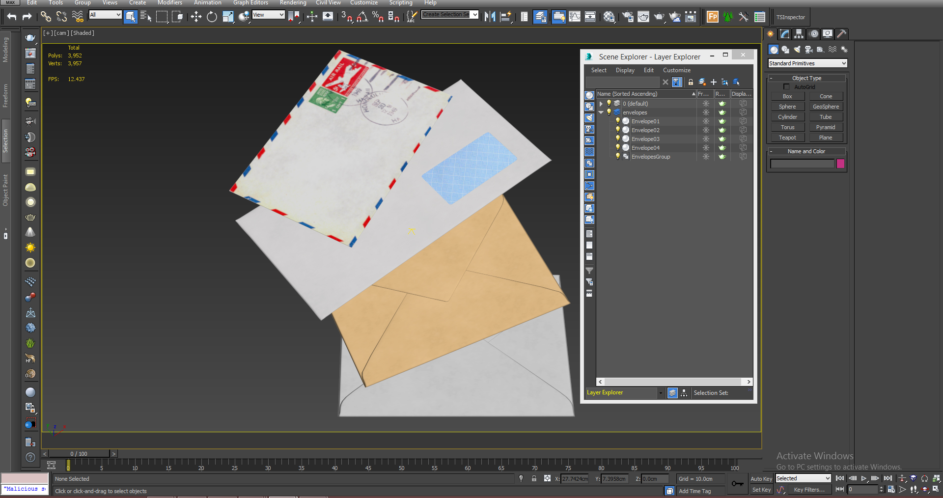 Real envelope 3D - TurboSquid 1332916
