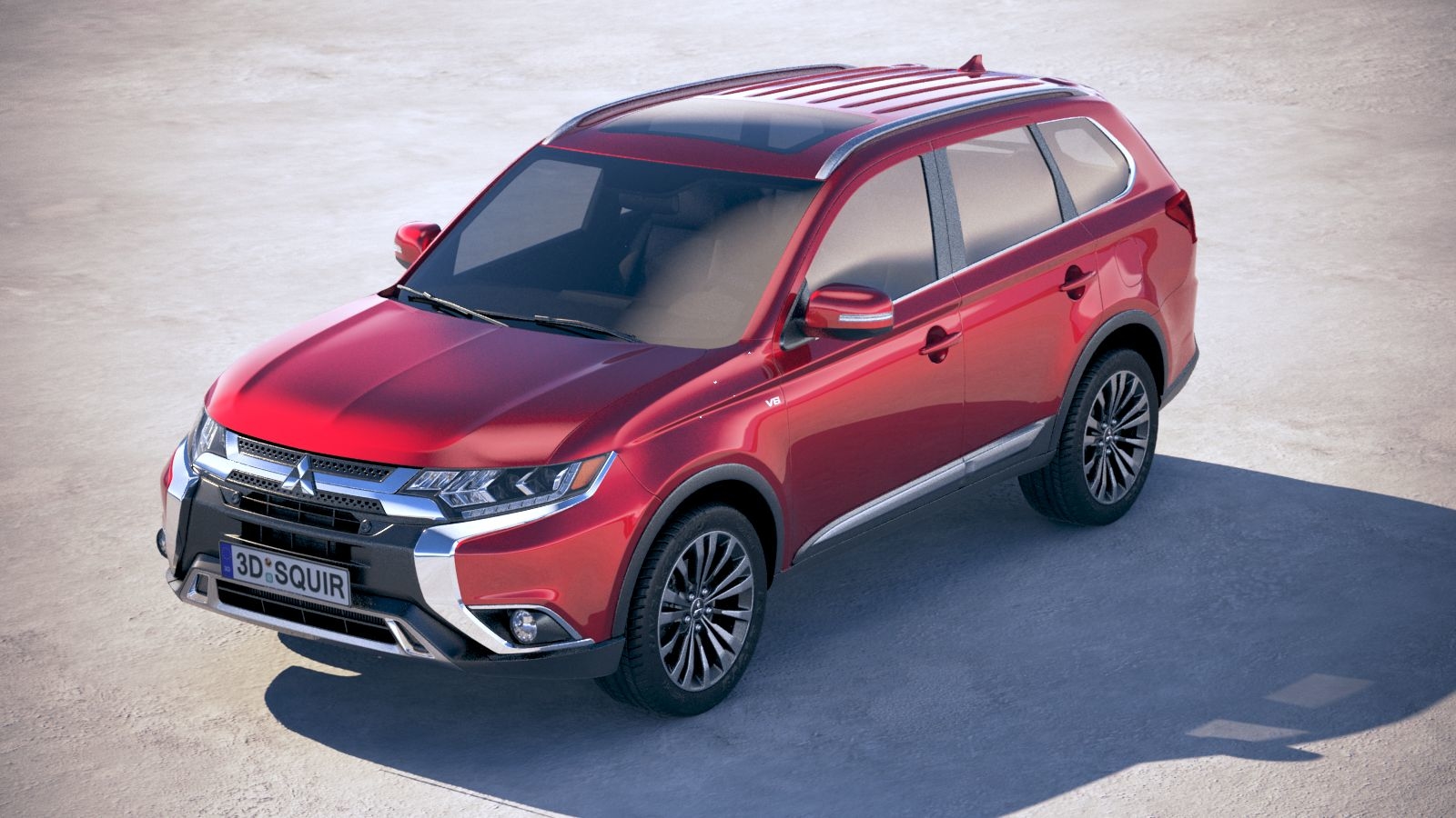3D mitsubishi outlander 2019 model - TurboSquid 1333116