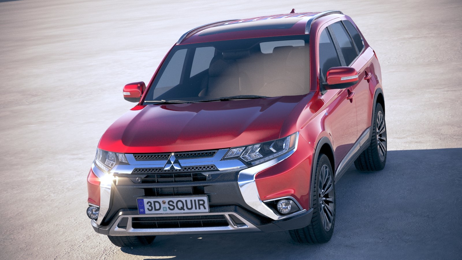 3D mitsubishi outlander 2019 model - TurboSquid 1333116