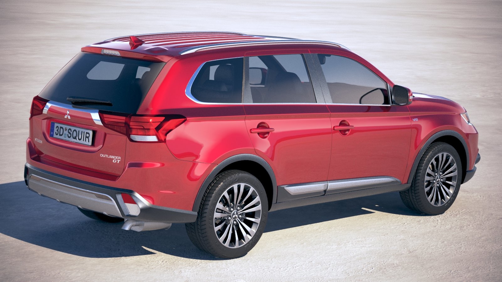 3D mitsubishi outlander 2019 model - TurboSquid 1333116