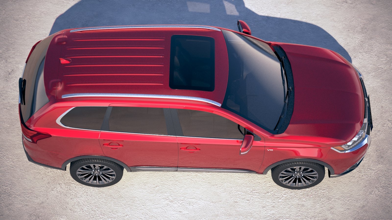 3D mitsubishi outlander 2019 model - TurboSquid 1333116