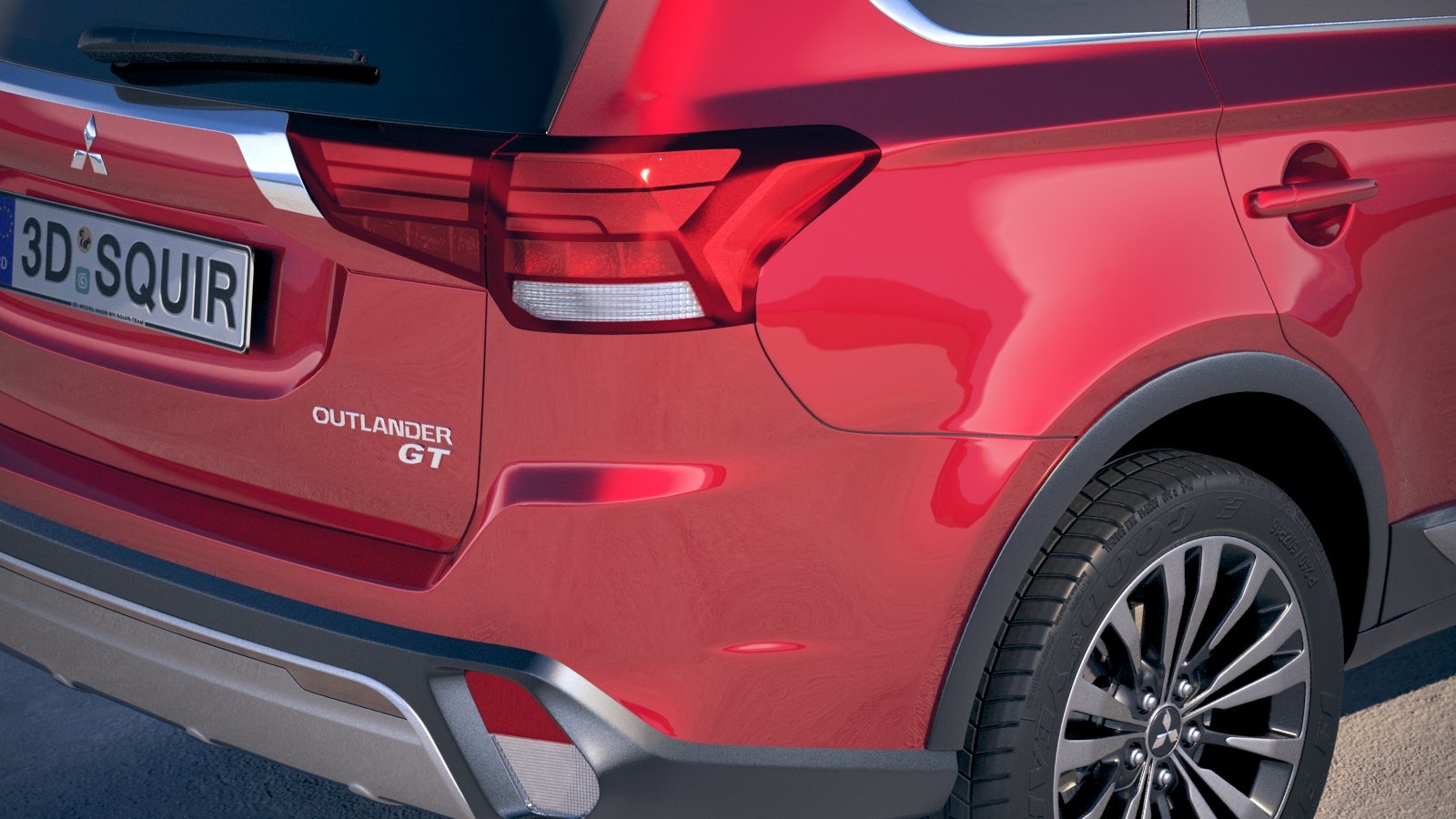 3D mitsubishi outlander 2019 model - TurboSquid 1333116