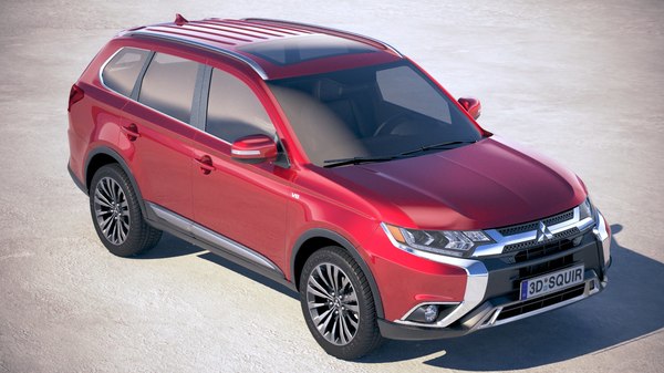 3D mitsubishi outlander 2019 model - TurboSquid 1333116