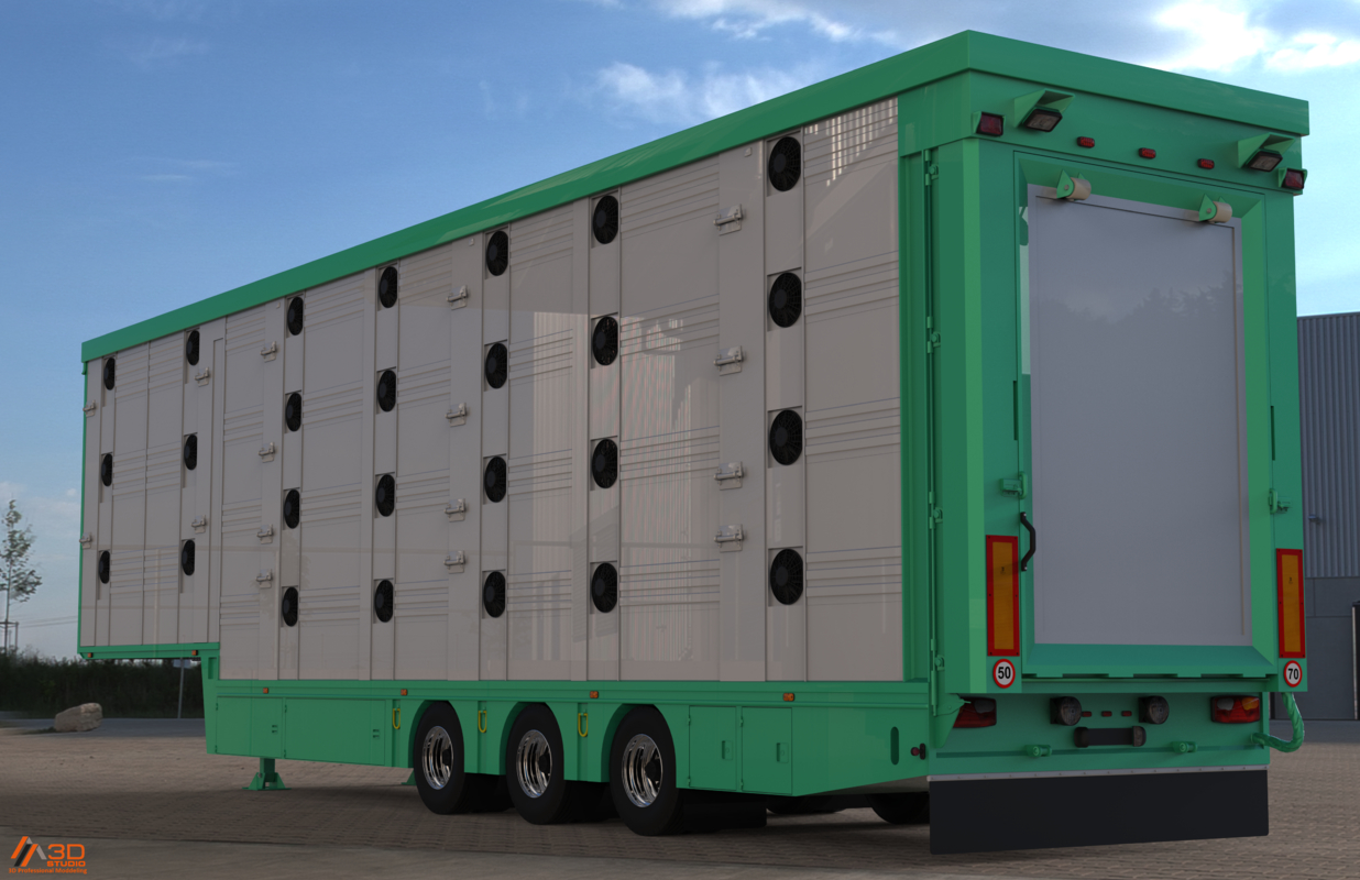 3D pezzaioli trailer - TurboSquid 1333336