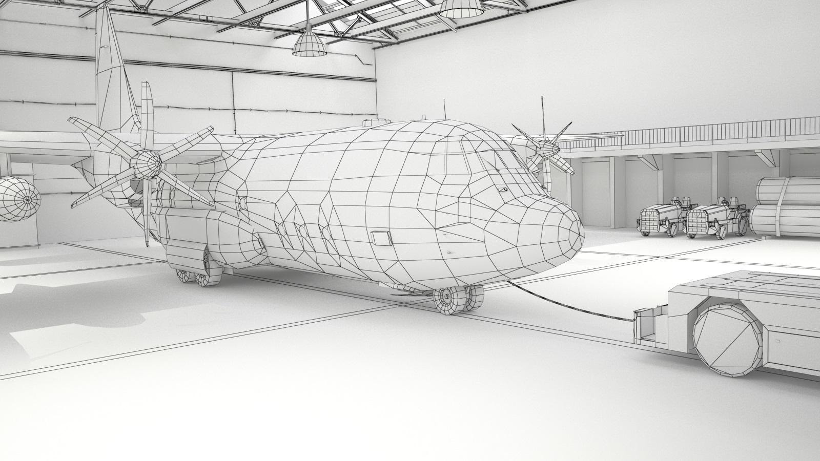 Interior aircraft plane 3D model - TurboSquid 1333448