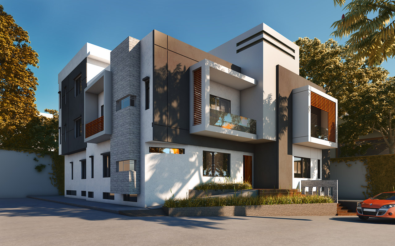 Exterior banglow 3D - TurboSquid 1333618