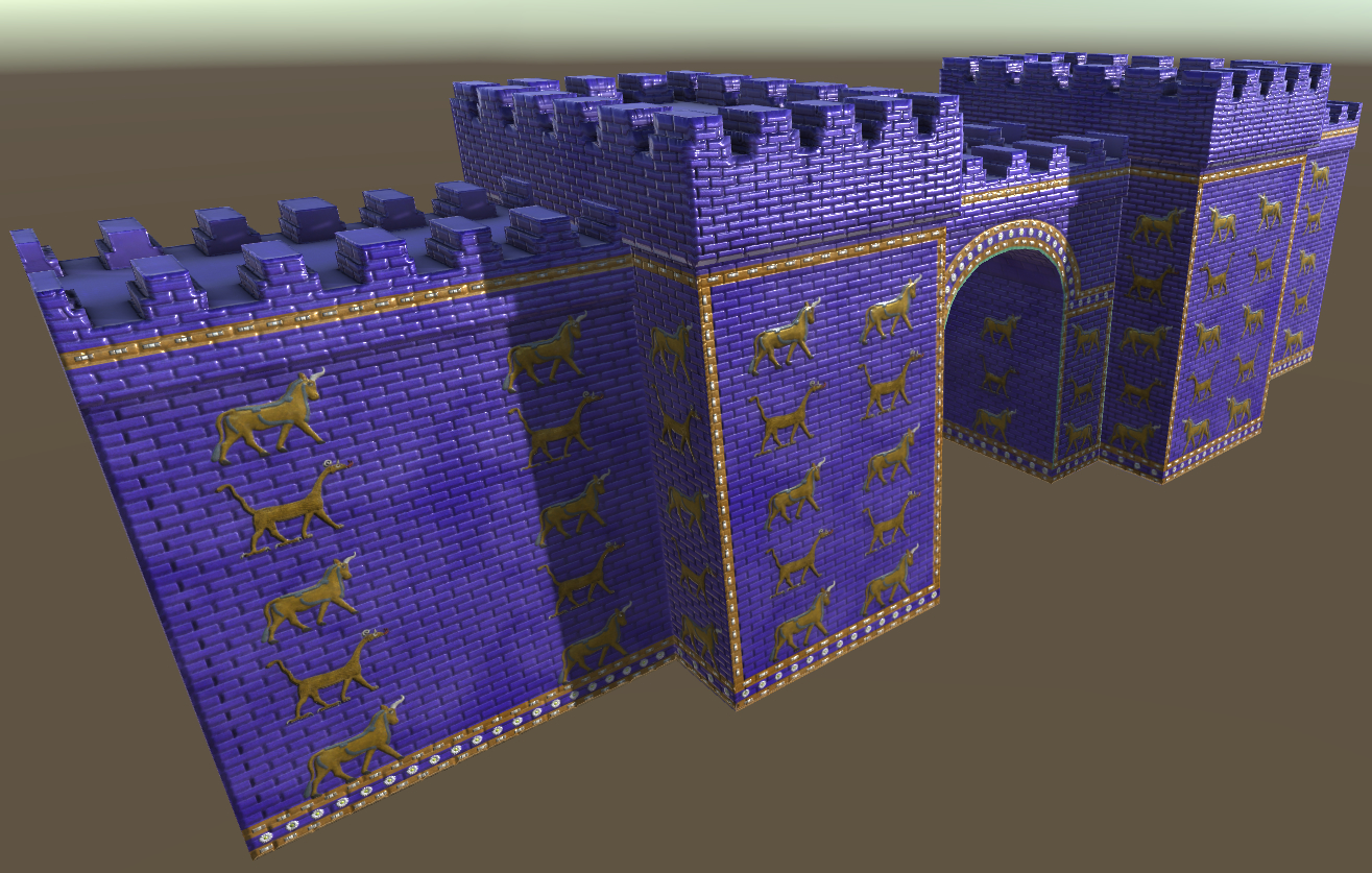 Modello 3D Porta di Ishtar - TurboSquid 1333935