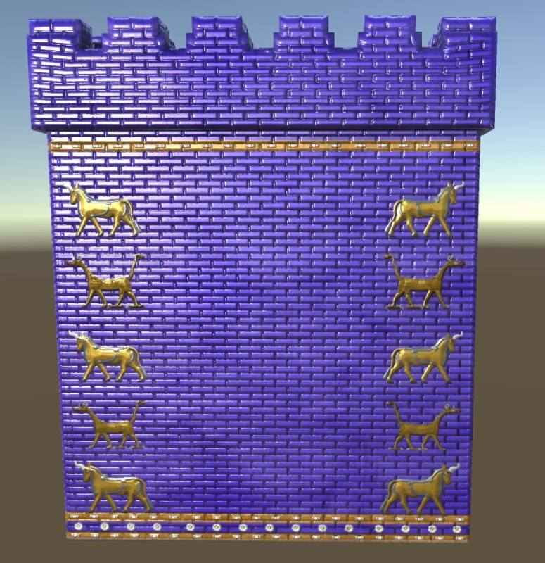 3D arch wall ishtar gate - TurboSquid 1333935