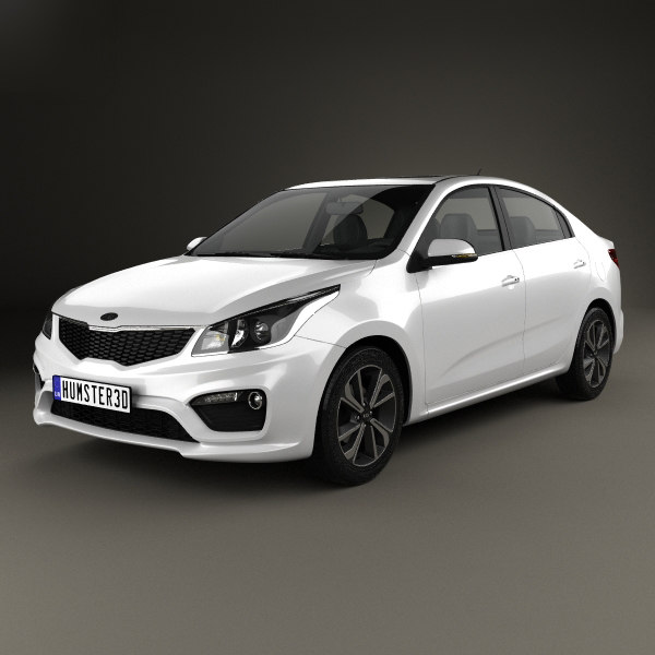 Kia Rio（K2）轿车20173D模型 - TurboSquid 1333941