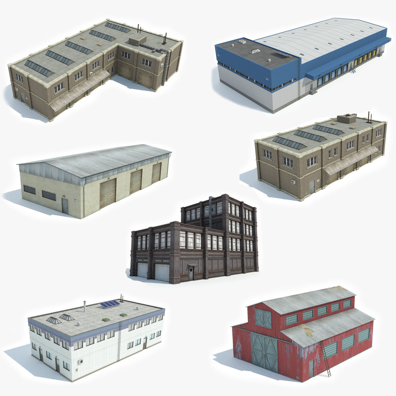 Ready 7 industrial factory 3D model - TurboSquid 1333951