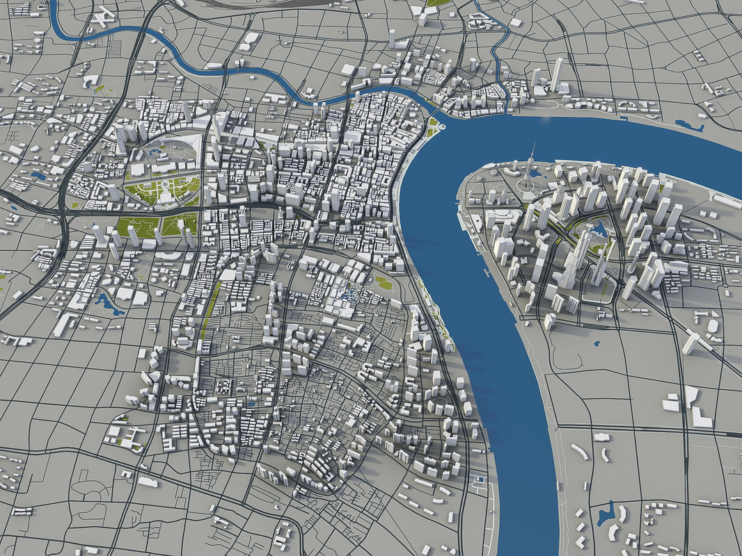3D model shanghai urban planning - TurboSquid 1334518