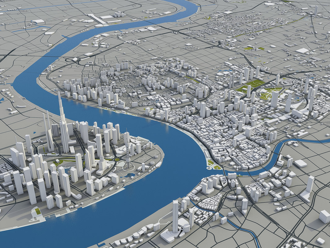 3D model shanghai urban planning - TurboSquid 1334518