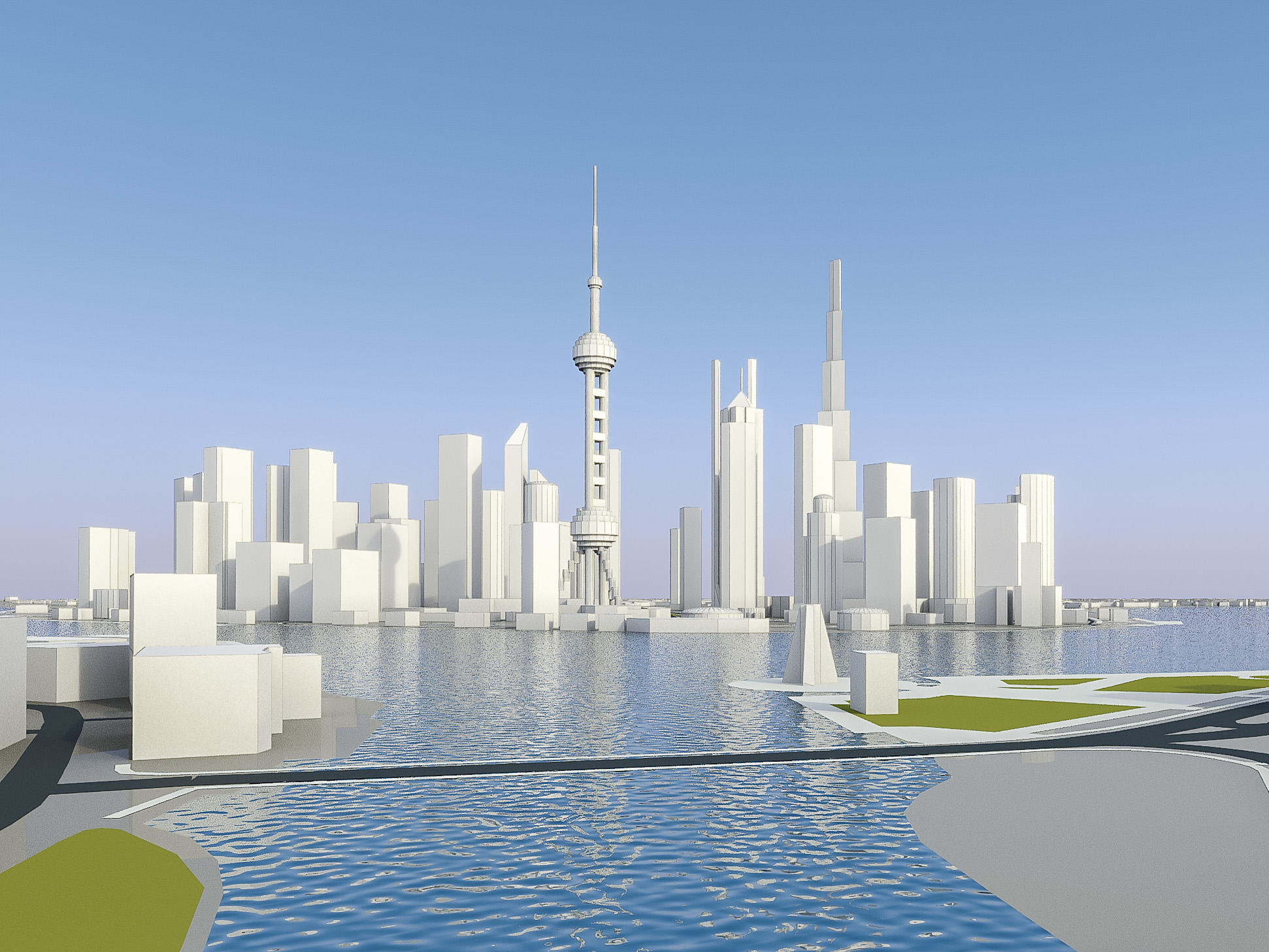 3D model shanghai urban planning - TurboSquid 1334518