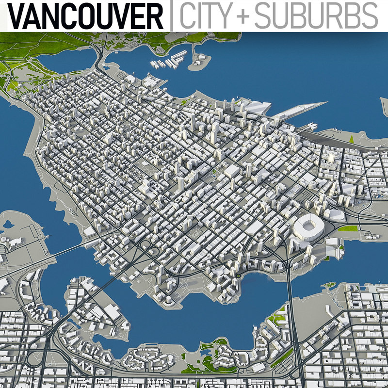 Vancouver canada town 3D - TurboSquid 1334757