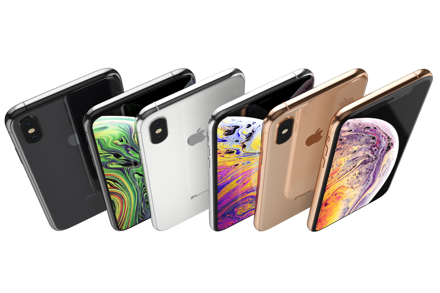 3D apple iphone xs colors - TurboSquid 1335134
