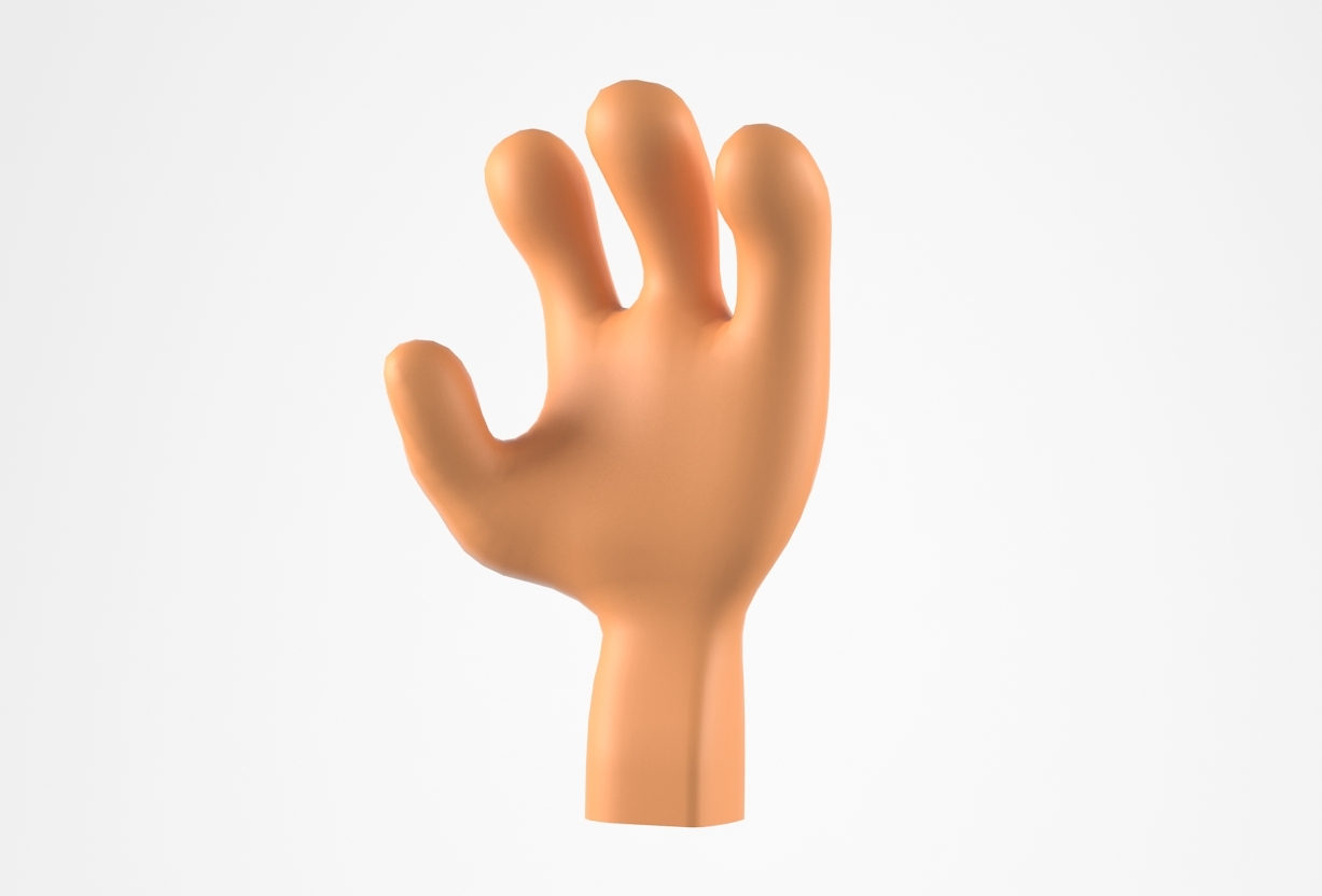 3D hands stylized cartoon character model - TurboSquid 1335167