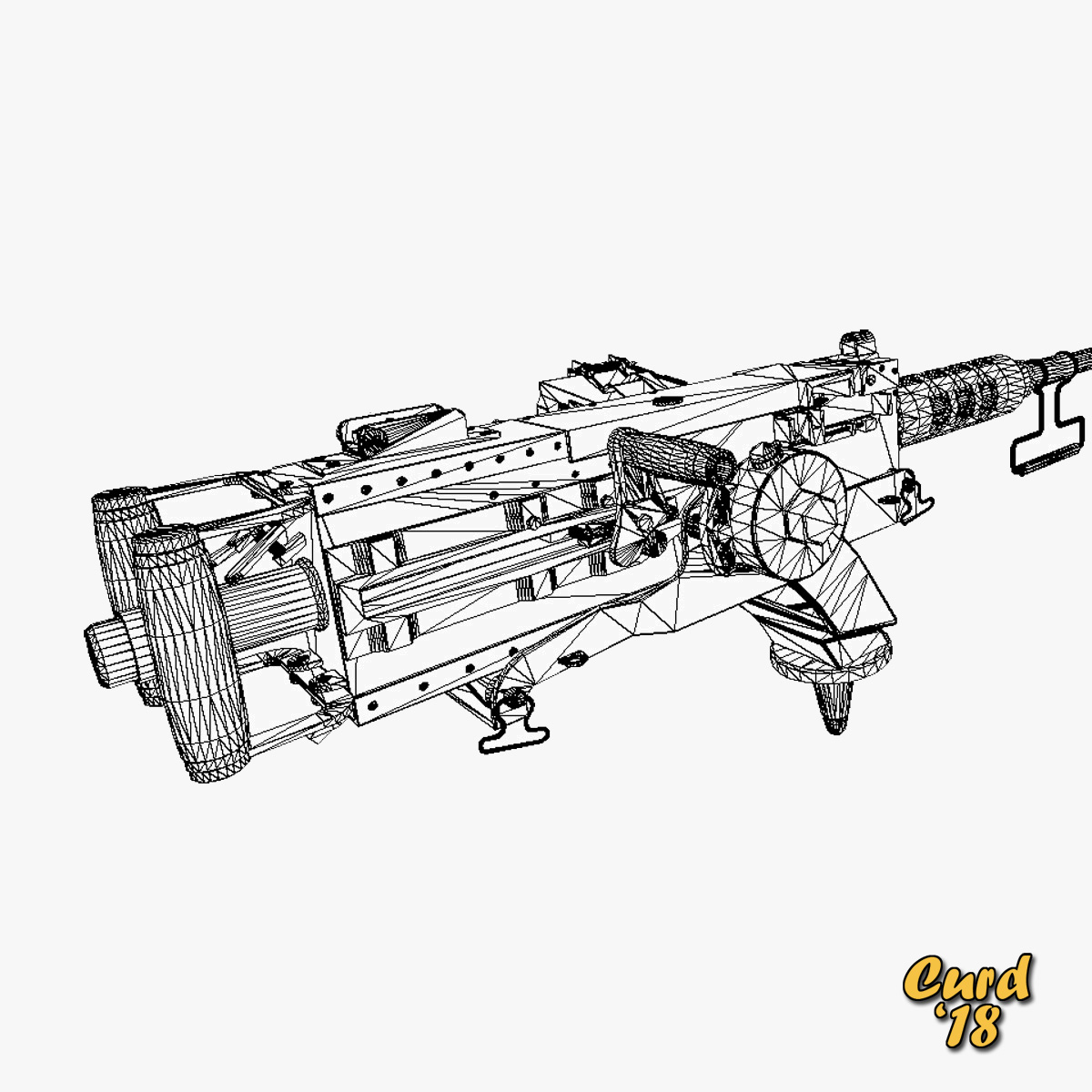 3D m2 50 machine gun - TurboSquid 1335251