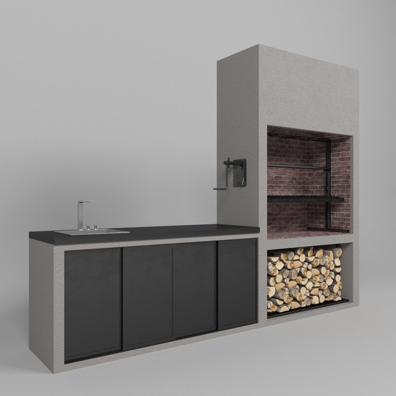 Modello 3D Barbecue - TurboSquid 1335428