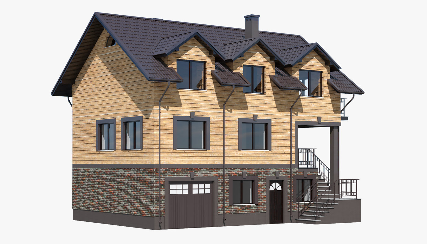 3D cottage - TurboSquid 1335435