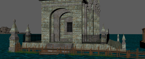 3D fantasy sunset tower model - TurboSquid 1335520