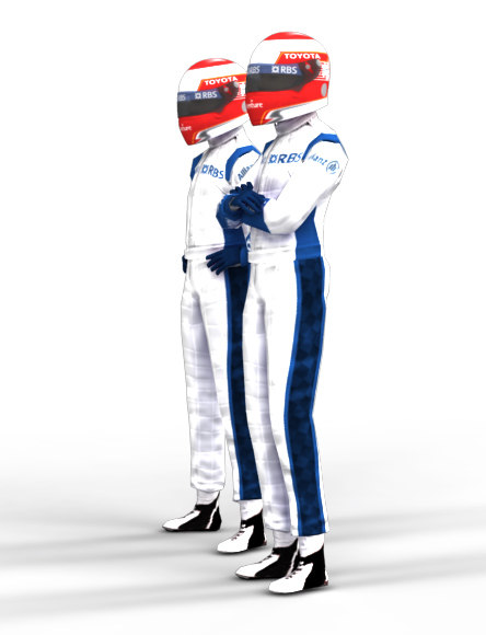 nakajima f1 driver 3d model